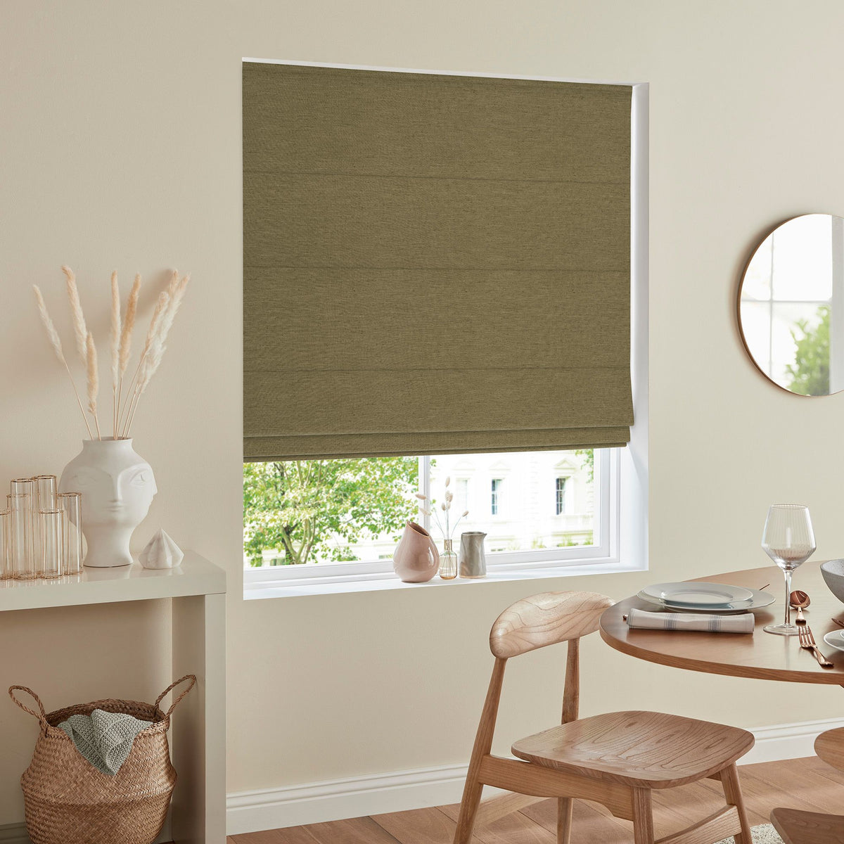 Gladys Fern Roman Blind – Barnes Blinds and Interiors